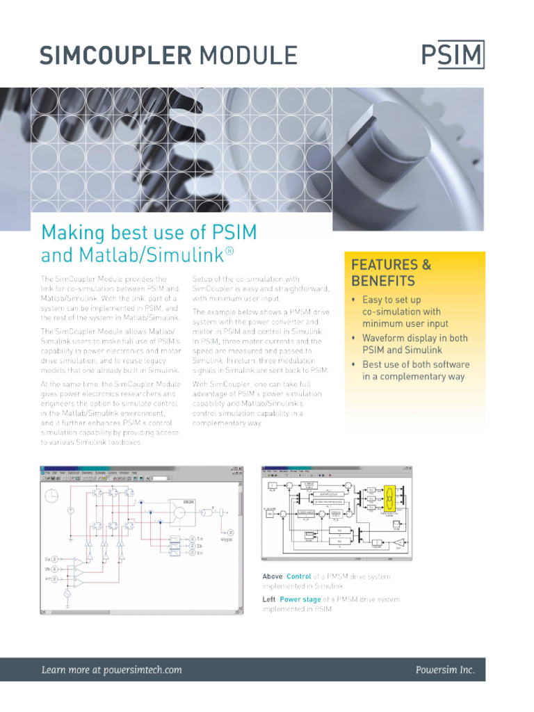 PSIM SimCoupler Module | PDF
