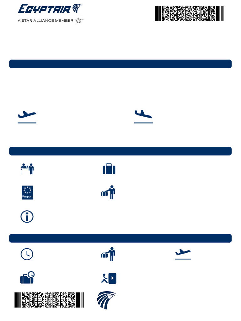 Your Boarding Pass To Beirut - EGYPTAIR | PDF | Transport | Airlines