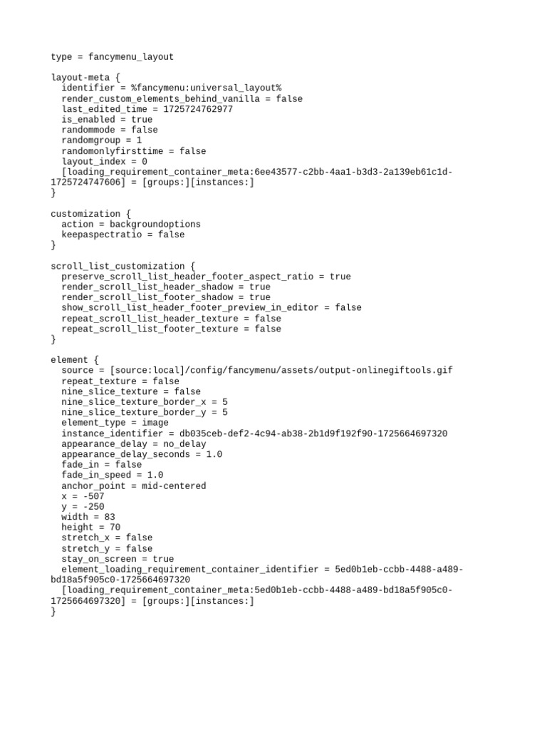 Universal Layout | PDF