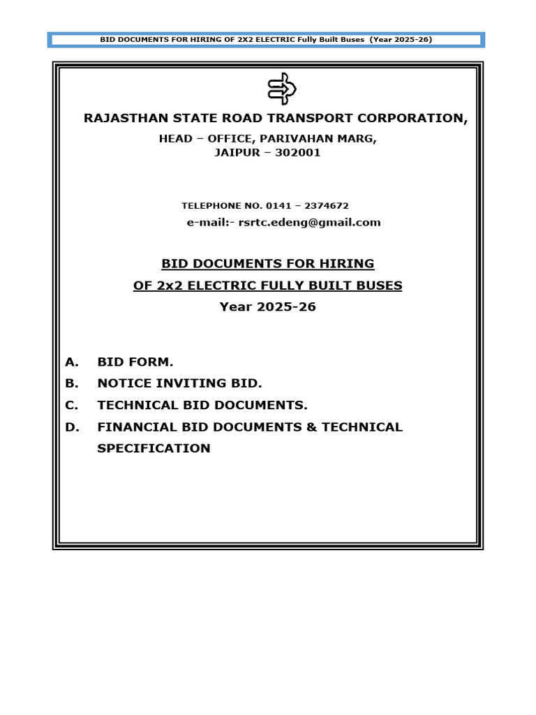 Tender Docs | PDF