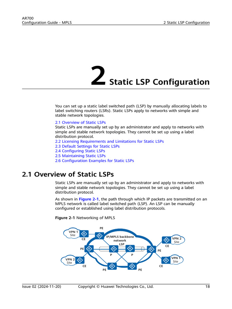 01-02 Static LSP Configuration | PDF | Networking | Multiprotocol Label Switching