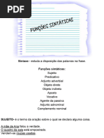 9.1. Função Sintática - o Que É (Com Exemplos e Exercícios) - Toda ...