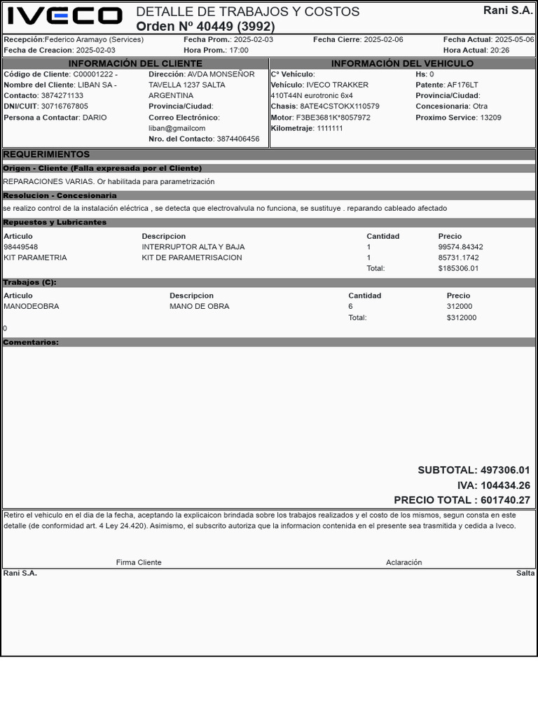 orden liban | PDF | Vehículos