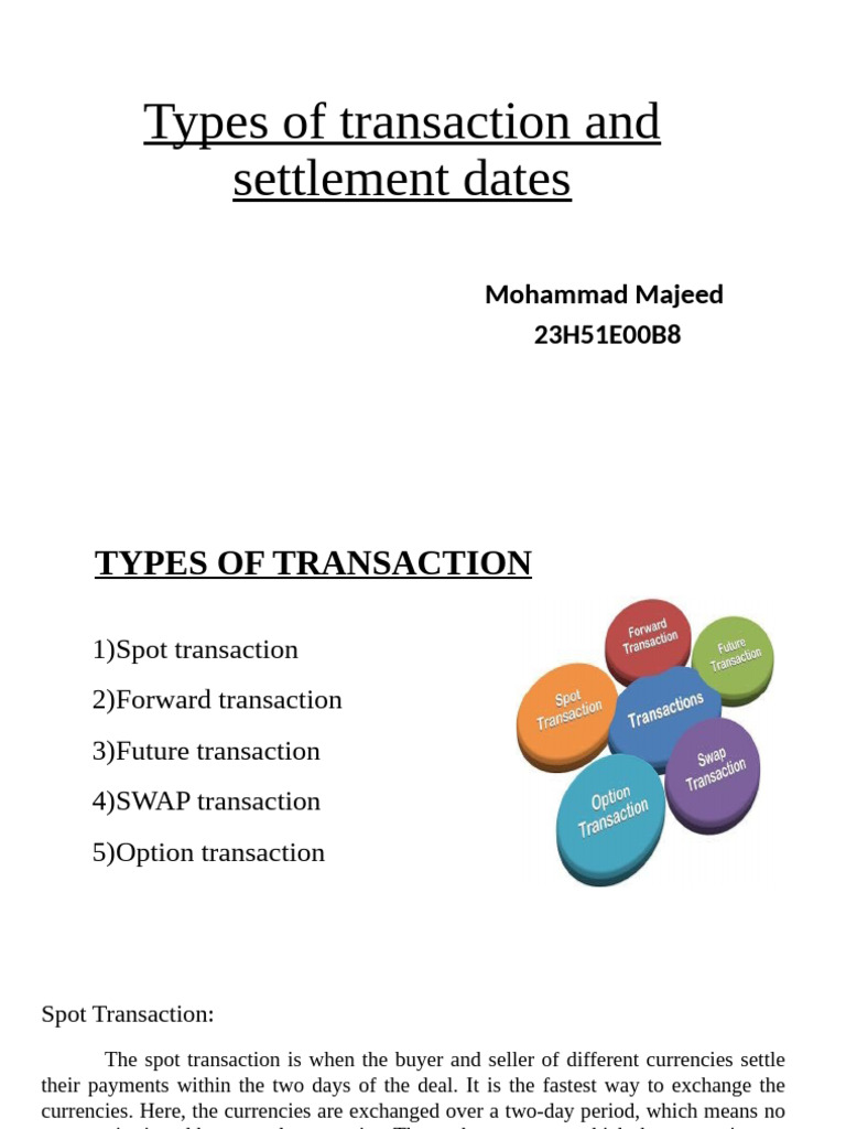 Types of Currency Transactions Explained | PDF