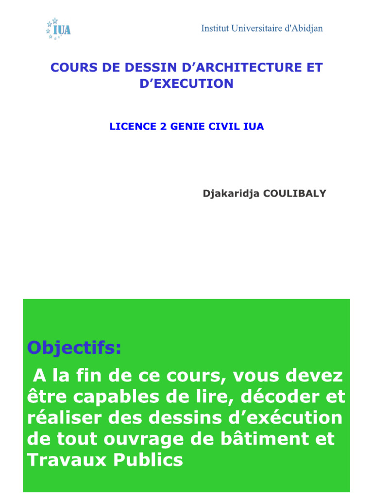 Cours Dessin Iua | PDF
