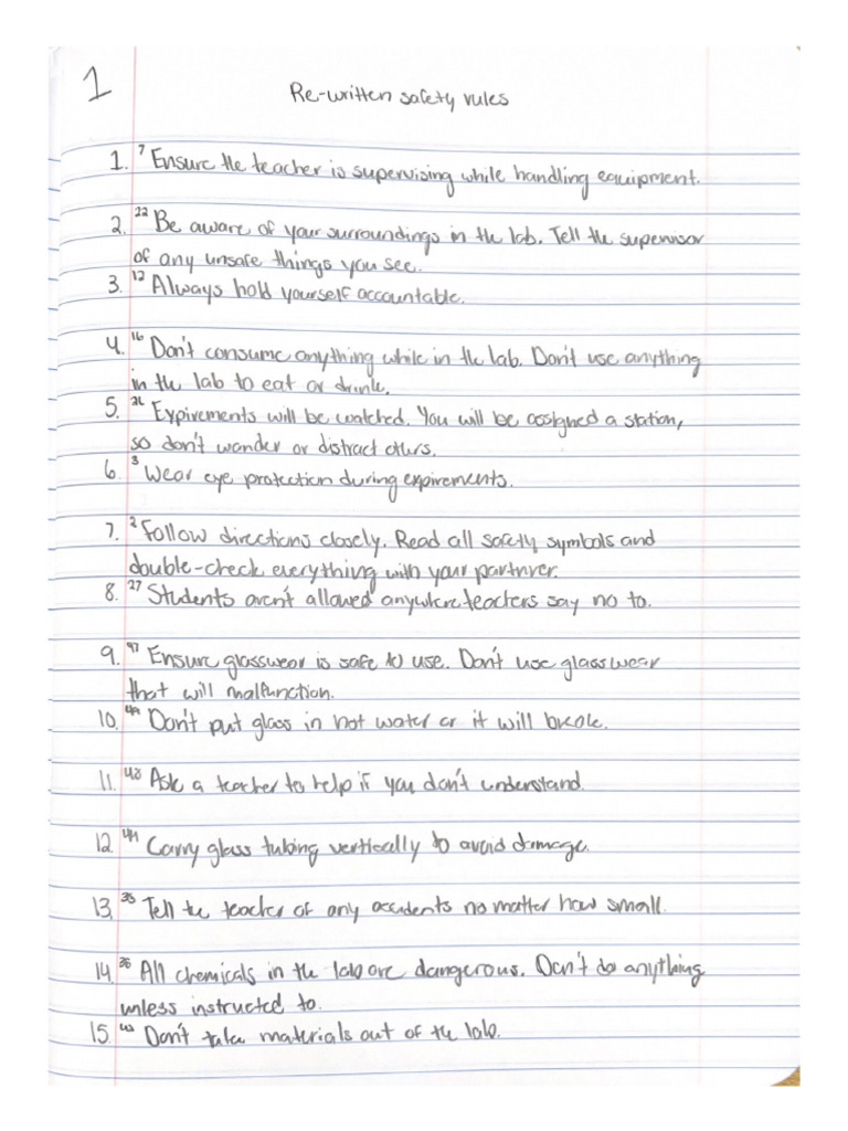 Re-Written Safety Rules | PDF
