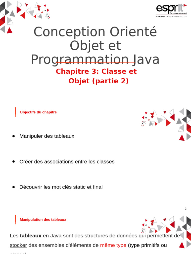 Chapitre 3_ Classe Et Objet Partie 2 | PDF | Java (Langage de programmation) | Programmation ...