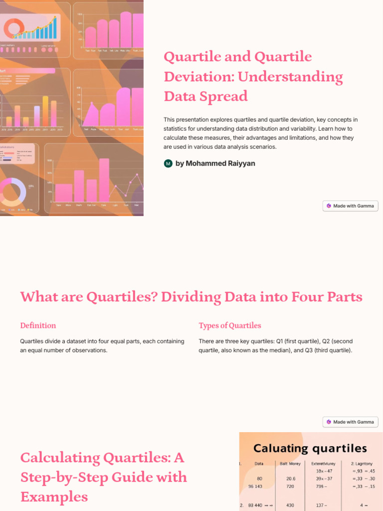 Quartile and Quartile Deviation Understanding Data Spread | PDF