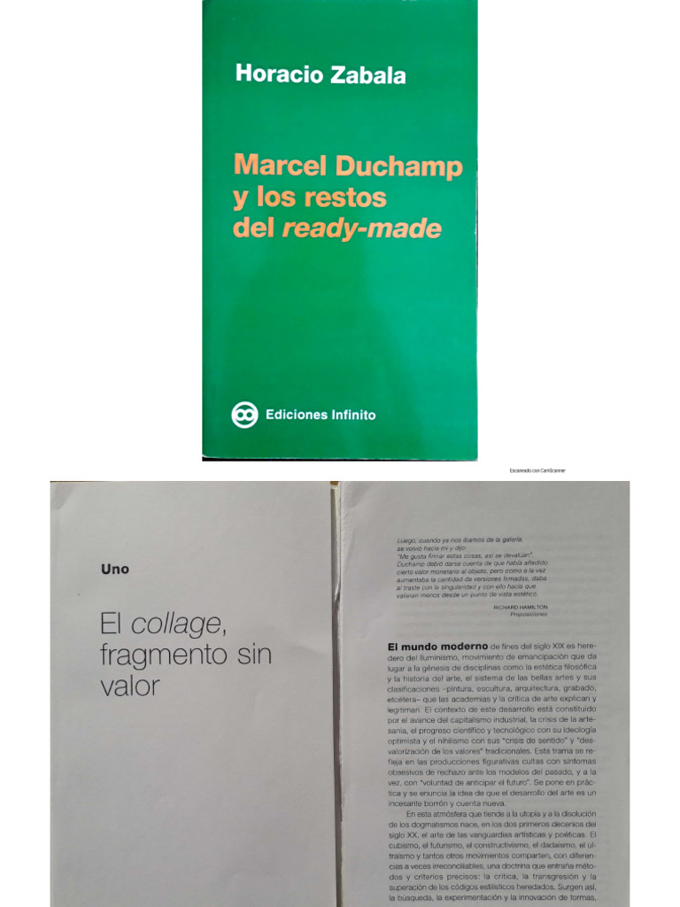 ZABALA, Horacio Marcel Duchamp y los restos del ready-made caps 1 y 2 | PDF