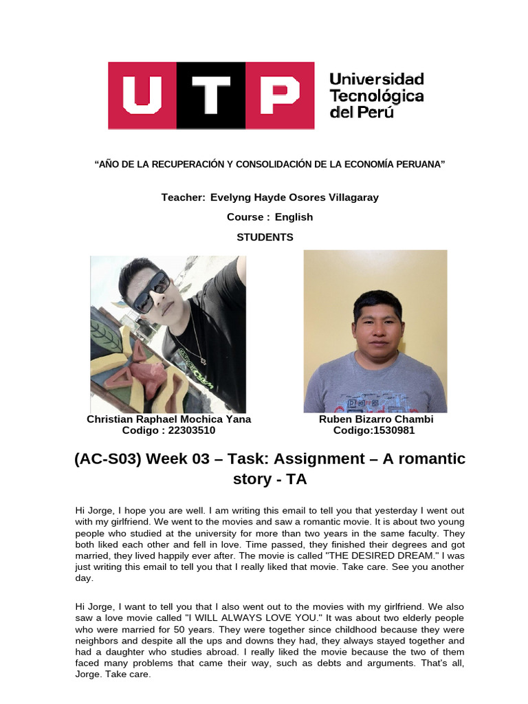 Week 02-Task-Assignment - My Favorite Tipe of Story | PDF