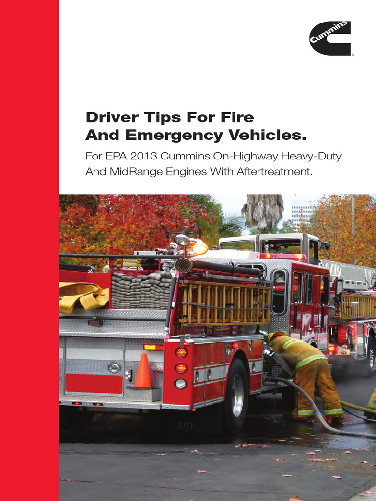 Driver Tips For Fire and Emergency Vehicles | PDF | Vehicles | Vehicle ...