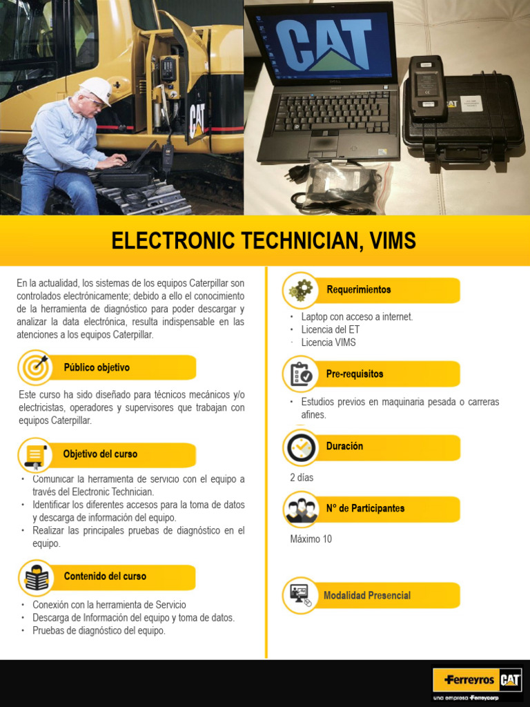 Curso de VIMS para Técnicos Caterpillar | PDF