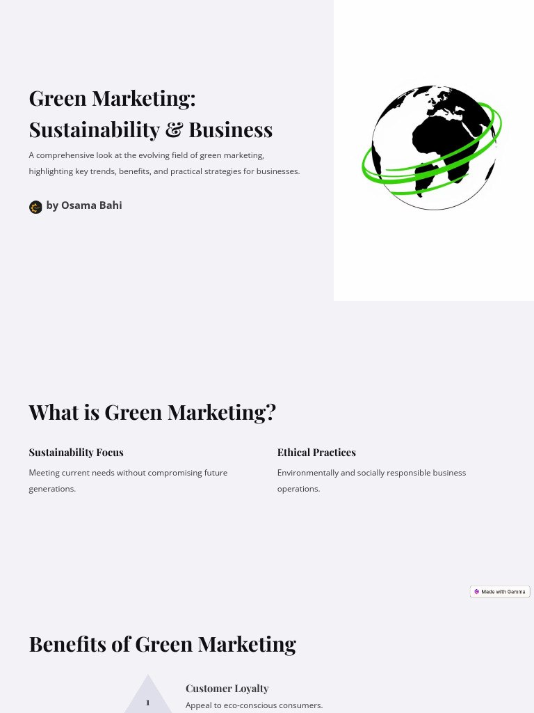 Green Marketing Sustainability and Business | PDF | Sustainability ...