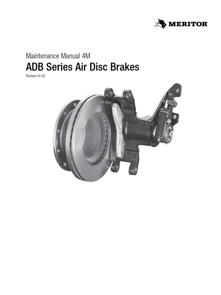 Meritor Maintenance Manual | PDF | Asbestos | Brake
