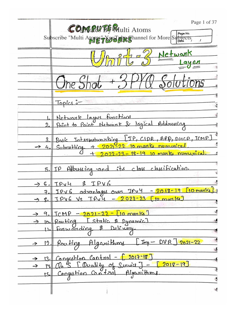 CN Unit 3 Multi Atoms | PDF