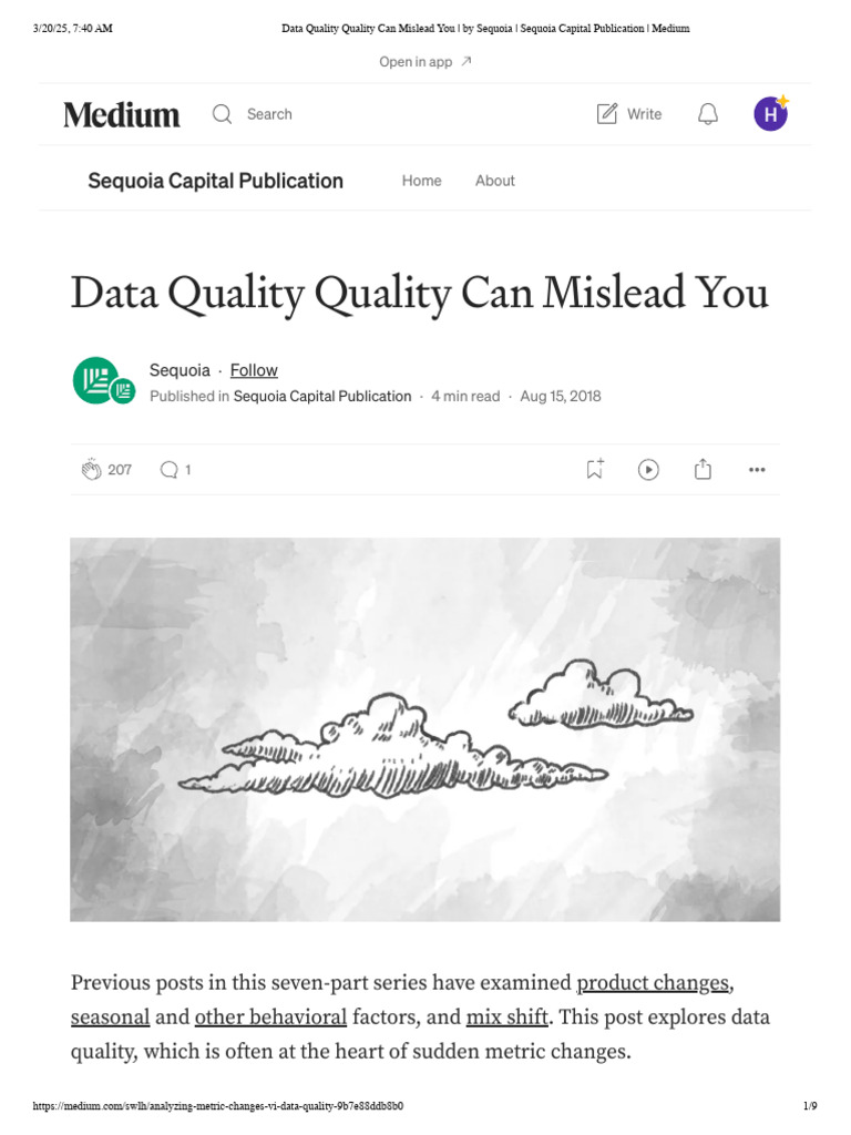 红杉12 Data Quality Quality Can Mislead You - by Sequoia - Sequoia ...