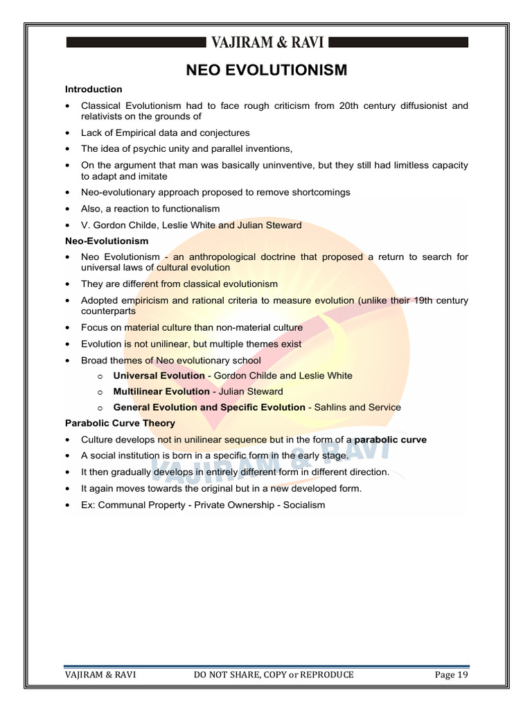 Anthropological Theory 04 | PDF | Sociocultural Evolution | Evolution