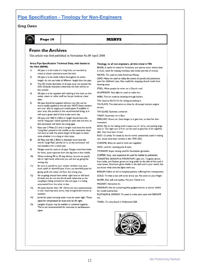 Pipes For Non-Engineers | PDF