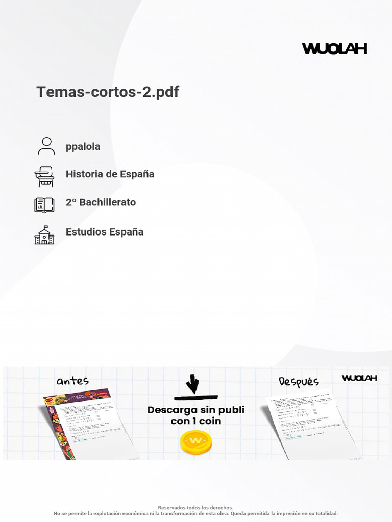 Wuolah Free Temas Cortos 2 | PDF