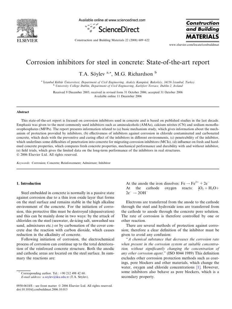 10.1016@j.conbuildmat.2006.10.013 | PDF | Corrosion | Chloride