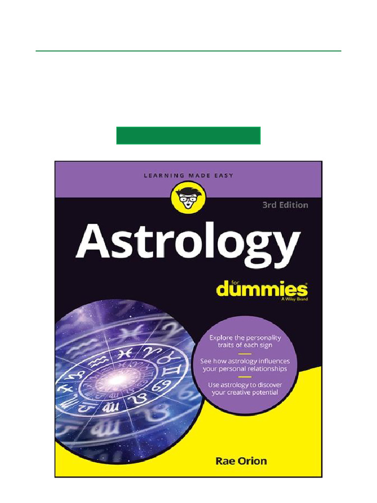 Astrology For Dummies, 3rd Edition Complete DOCX Download | PDF ...