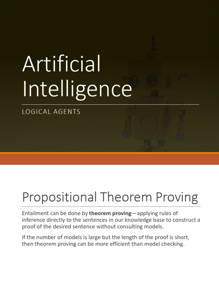 Lecture 7B Logical Agents 25032025 082136am | PDF | Logic | Inference