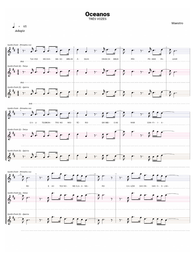 Três Vozes - Oceanos | PDF