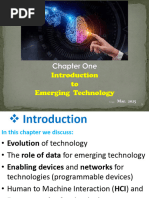 Chapter 1 and Chapter 2 About Emerging Technology & Data | PDF | Human ...