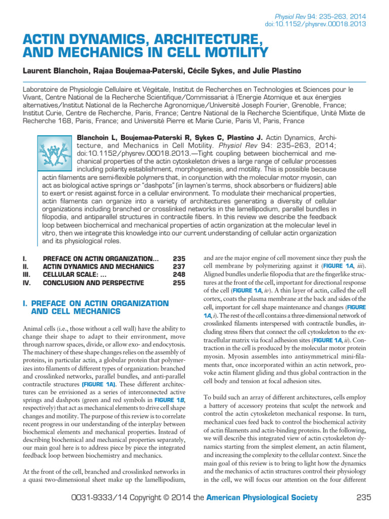 Blanchoin-et-al-Physiol. Rev. 2014-actin-dynamics-architecture-and ...