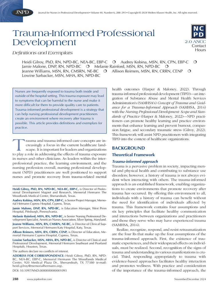 Trauma-Informed Professional Development_Definitions and Exemplars ...