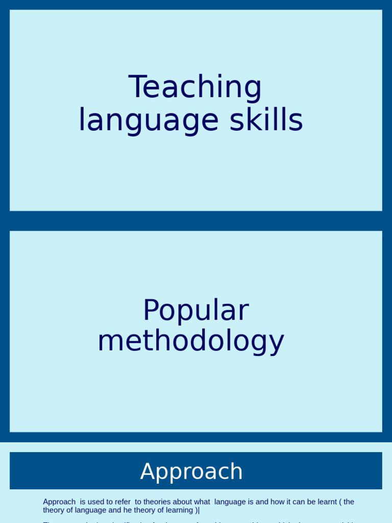 Teaching Language Skills | PDF | Language Education | Learning