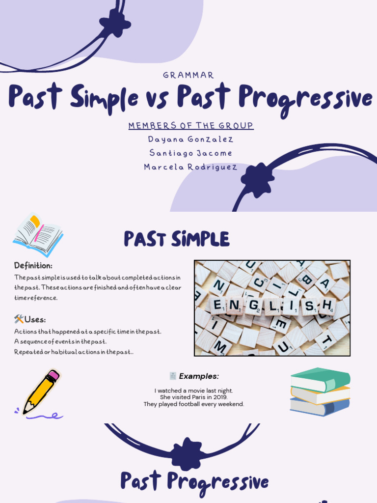Past Simple Vs Past Progressive | PDF | Language Mechanics | Linguistic ...