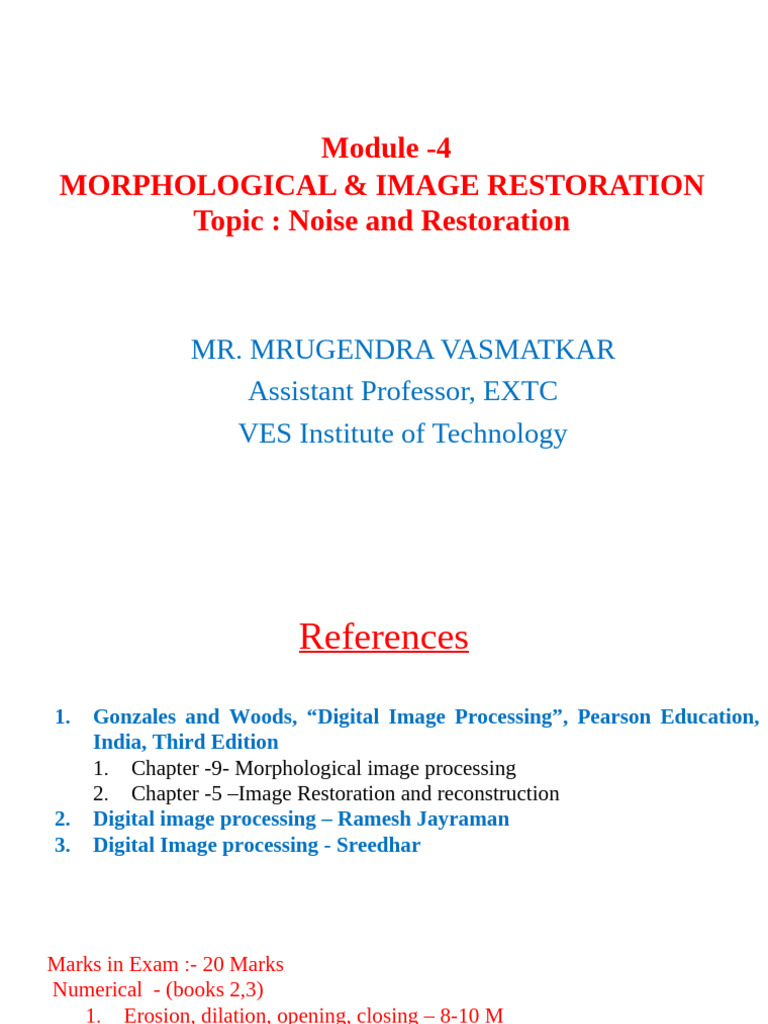 Noise Reduction in Image Processing | PDF | Normal Distribution ...