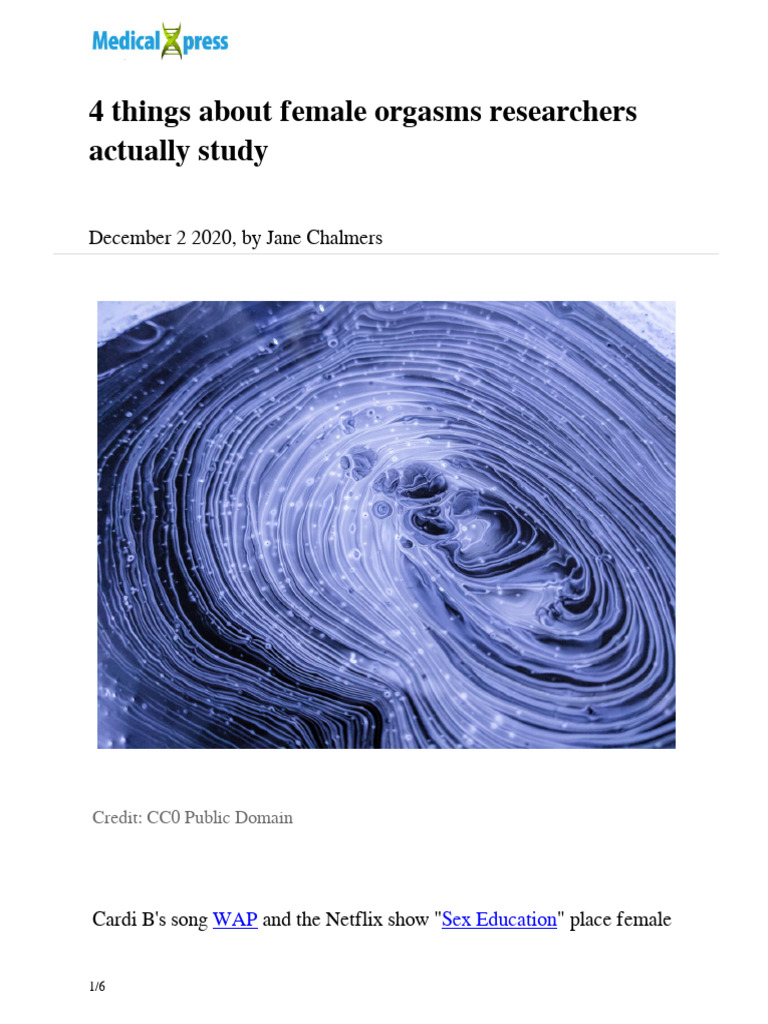 2020 12 Female Orgasms | PDF | Orgasm | Clitoris