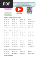 Expanding Two Brackets Practice | PDF | Area | Elementary Mathematics