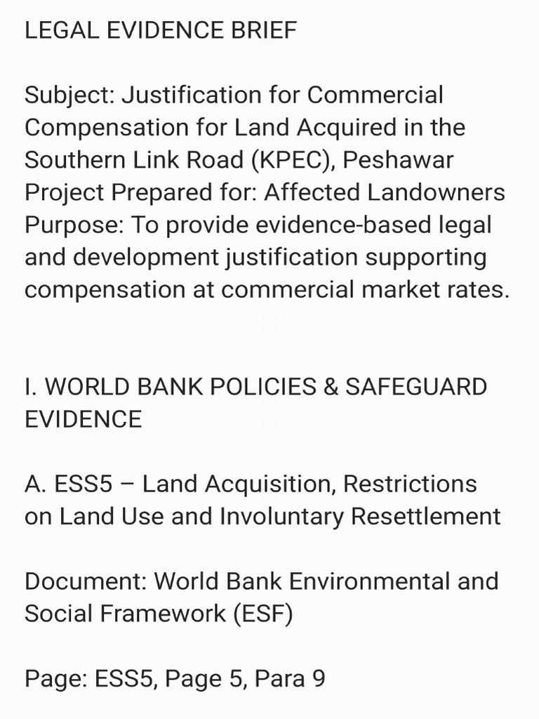 Legal Evidence Brief | PDF