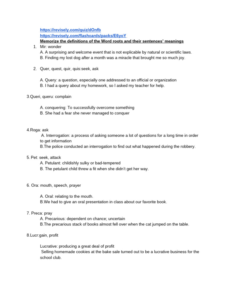 Unit 6 Vocab | PDF