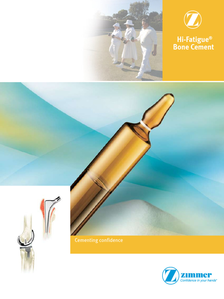 Productos Protesis Zimmer-Biomet Cemento Oseo Hi Fatigue | PDF | Cement ...