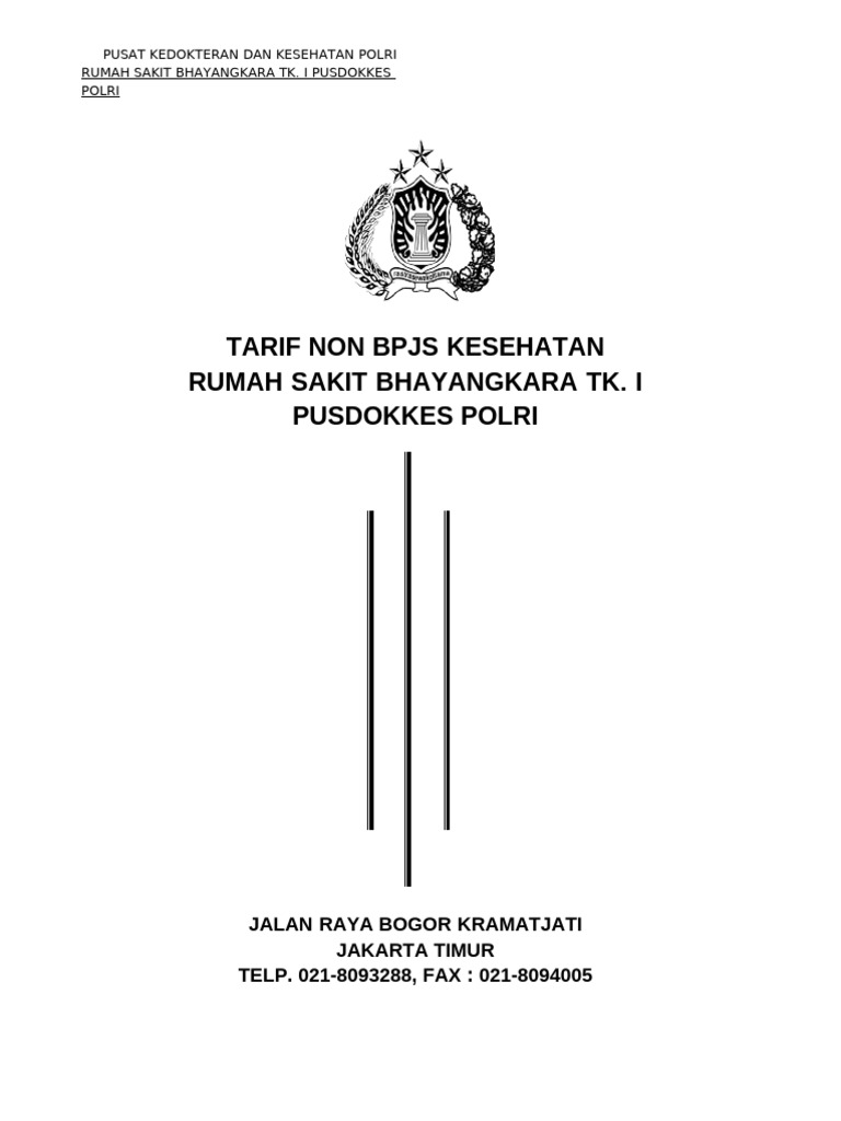 Tarif Rumkit Non Bpjs Kes 2024 | PDF
