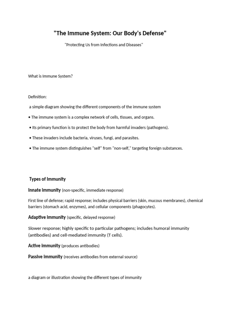 The Immune Syst WPS Office | PDF | Immune System | Adaptive Immune System