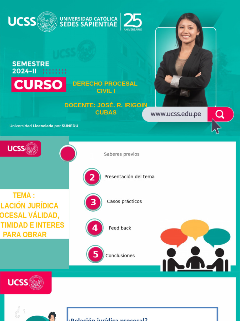 Derecho Procesal Civil - Sesion-3 y 4 | PDF | Ley procesal | Demanda judicial