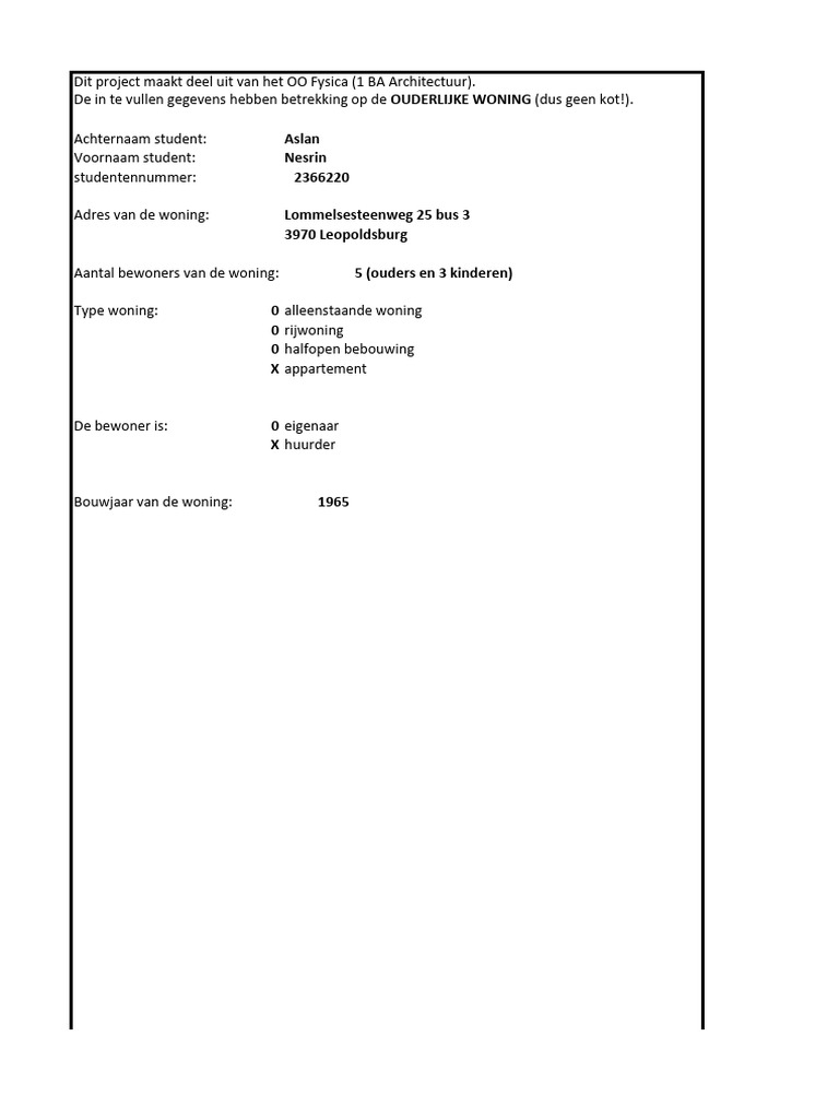 Aslan - Nesrin Opdracht Warmtetransport in Woning 2023-2024 | PDF