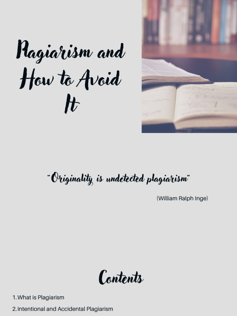 5.Plagiarism & How to Avoid It | PDF | Plagiarism | Citation