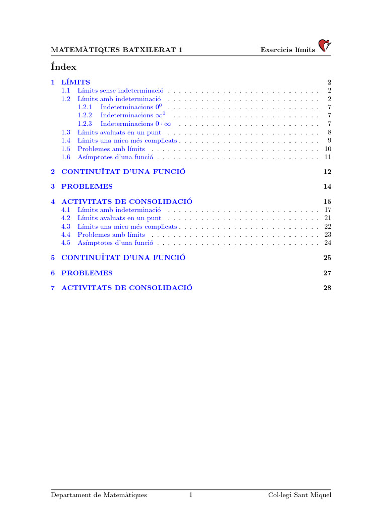 MAT1 Exer Limits | PDF