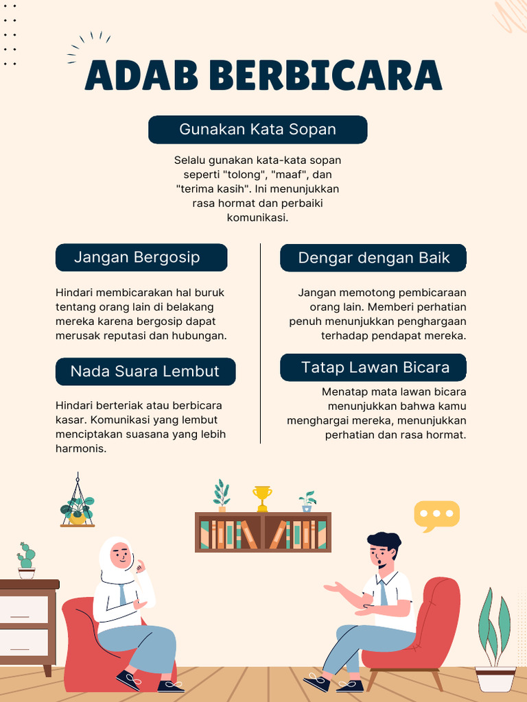 Beige Minimalist Adab Berbicara Poster_20250510_035759_0000 | PDF