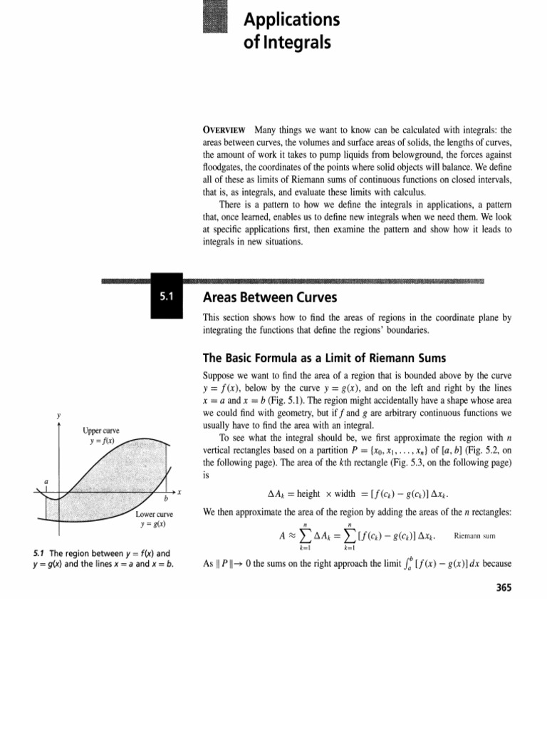 Application of Integration | PDF