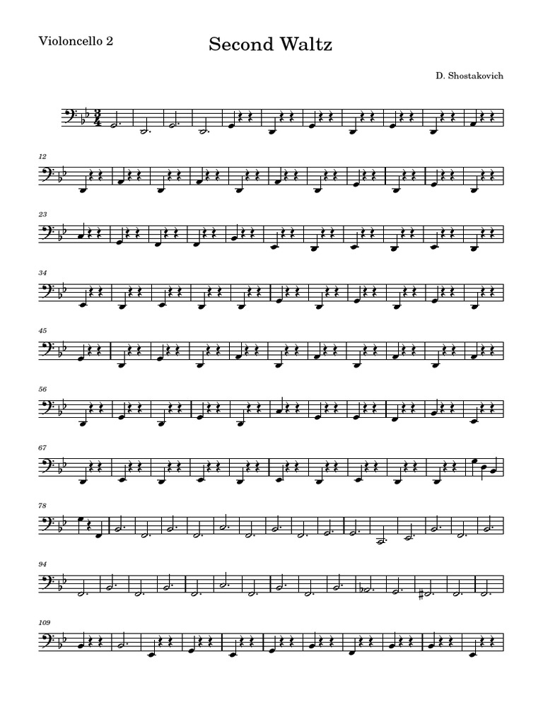 Second - Waltz Cello-Violoncello - 2 | PDF