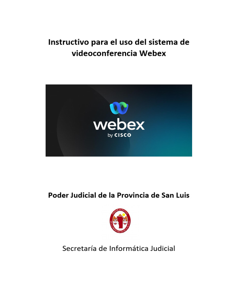 Manual Webex 2025 | PDF | Contraseña | Red mundial