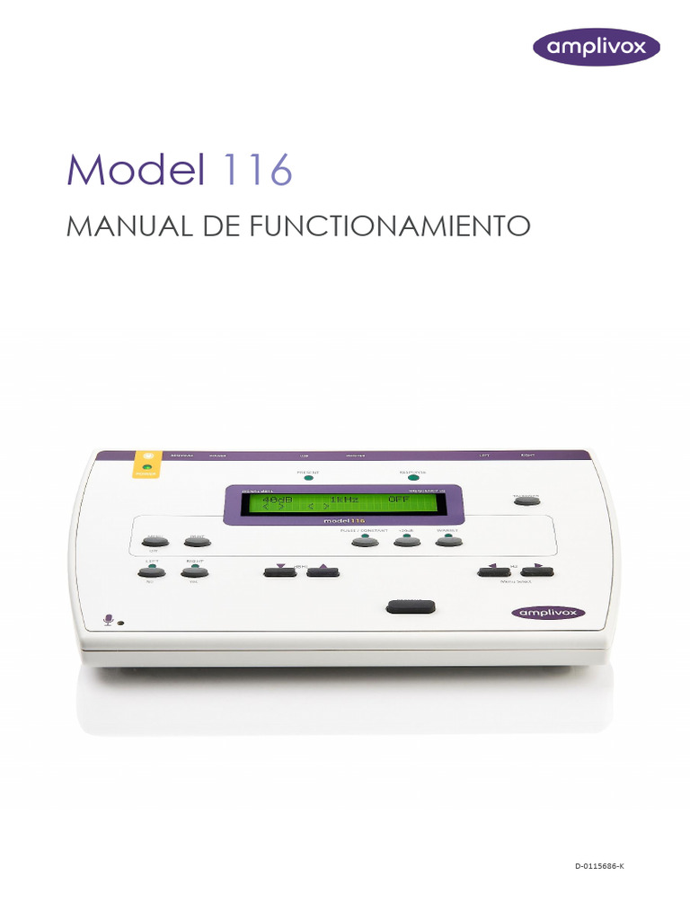 Manual de Funcionamiento Amplivox 116 | PDF | Conector eléctrico | USB