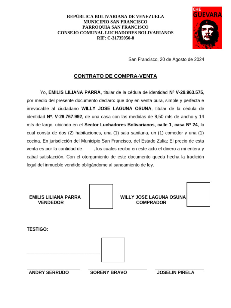 Documento compra venta | PDF